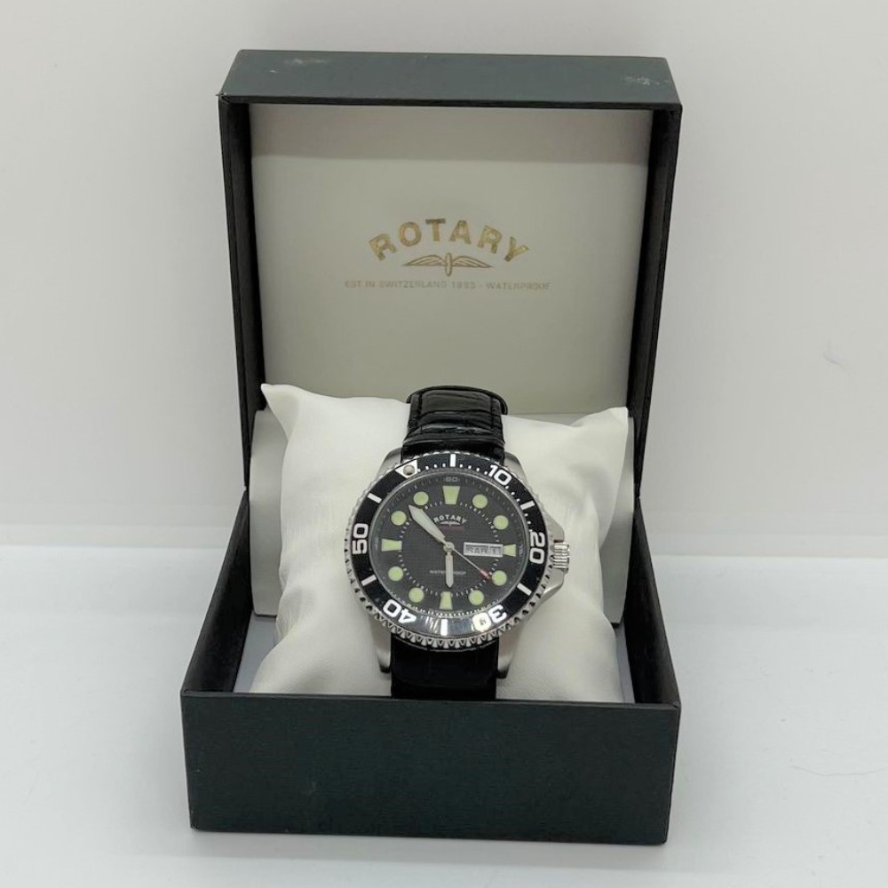 Men's Rotary Chronospeed Day Date steel Sports Watch GS03425/04 - Own4Less